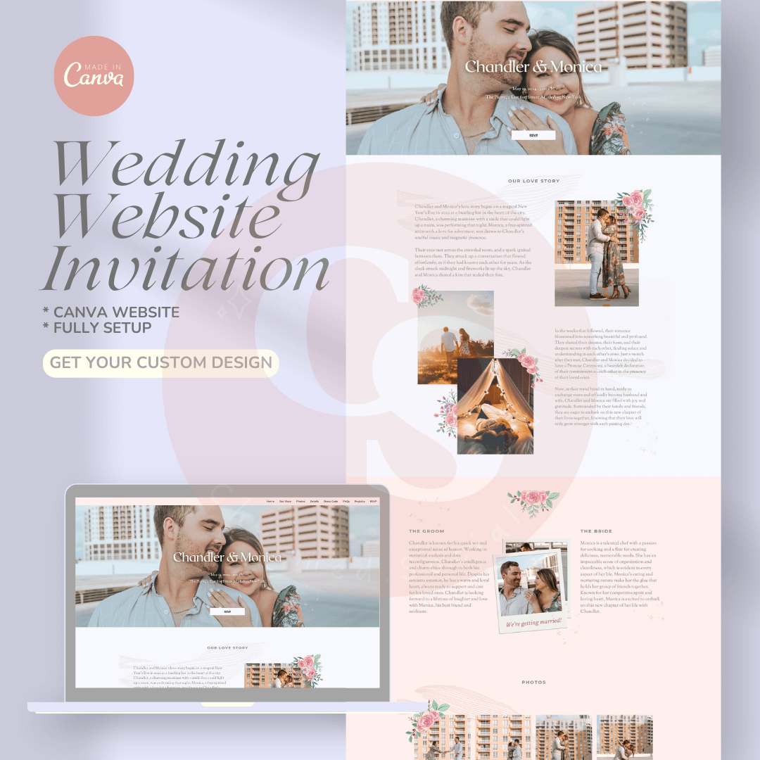 Ethereal Elegance - Canva Wedding Website Template - Charm Erazo